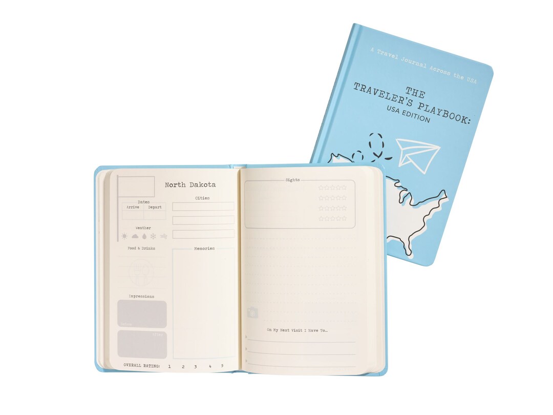 USA Travel Journal - Travel Book - Travel Keepsake - 50 State Travel ...
