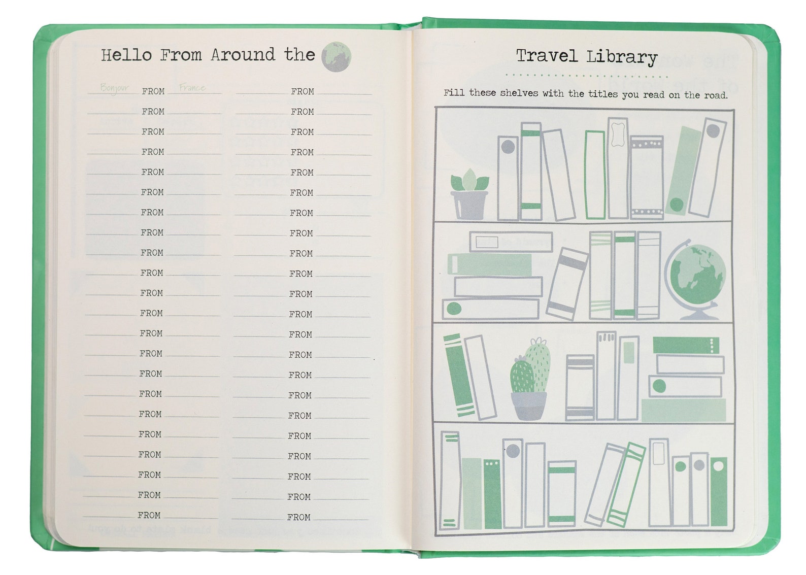 World Travel Journal Travel Book Travel Keepsake Travel Journal Unique ...