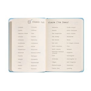 USA Travel Journal - Travel Book - Travel Keepsake - 50 State Travel ...