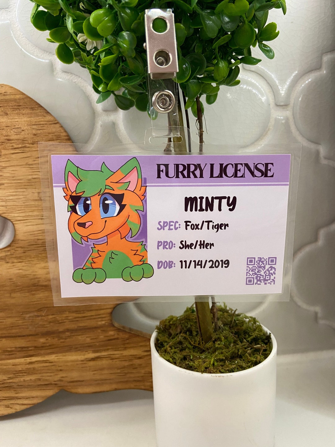 Furry License Ych Badge // Custom Furry Badge // Read the Desc - Etsy