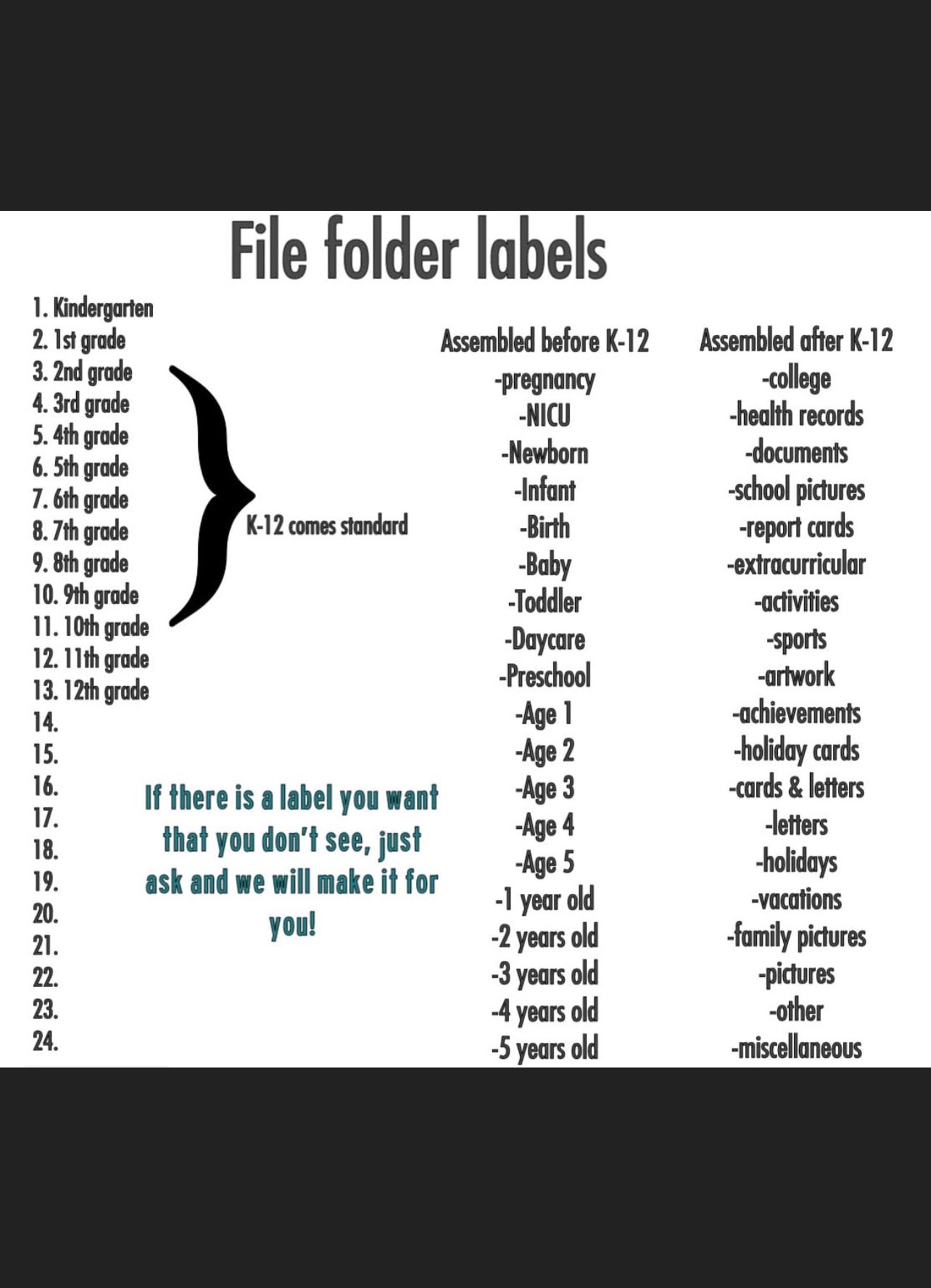 Name Decal & Folder Labels - Etsy