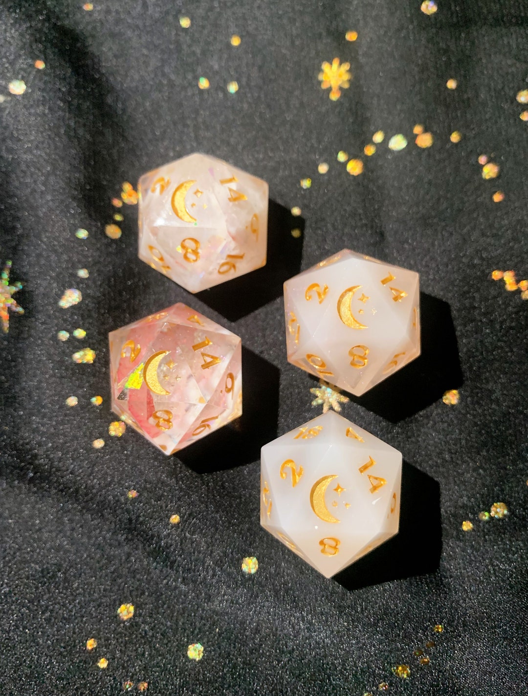 Lilac Butterfly Resin Dice Single D20 Rpgdice dnd Dice - Etsy