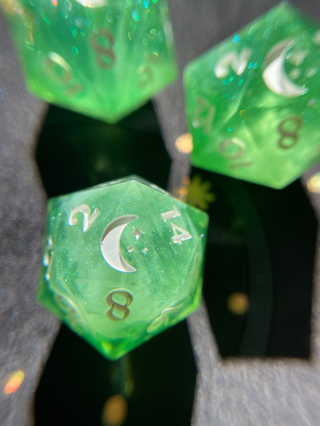 Amazonite || Resin Dice || Single D20 || Star D6 Rpgdice ||dnd Dice - Etsy