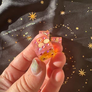 Strawberry Lemonade || Resin Dice Set || 6 Piece Set || D6 || Rpgdice ...