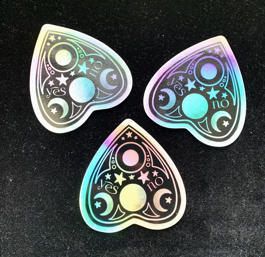 Luna Ouiji Planchette || Holographic Sticker || Vinyl Decal Sticker - Etsy