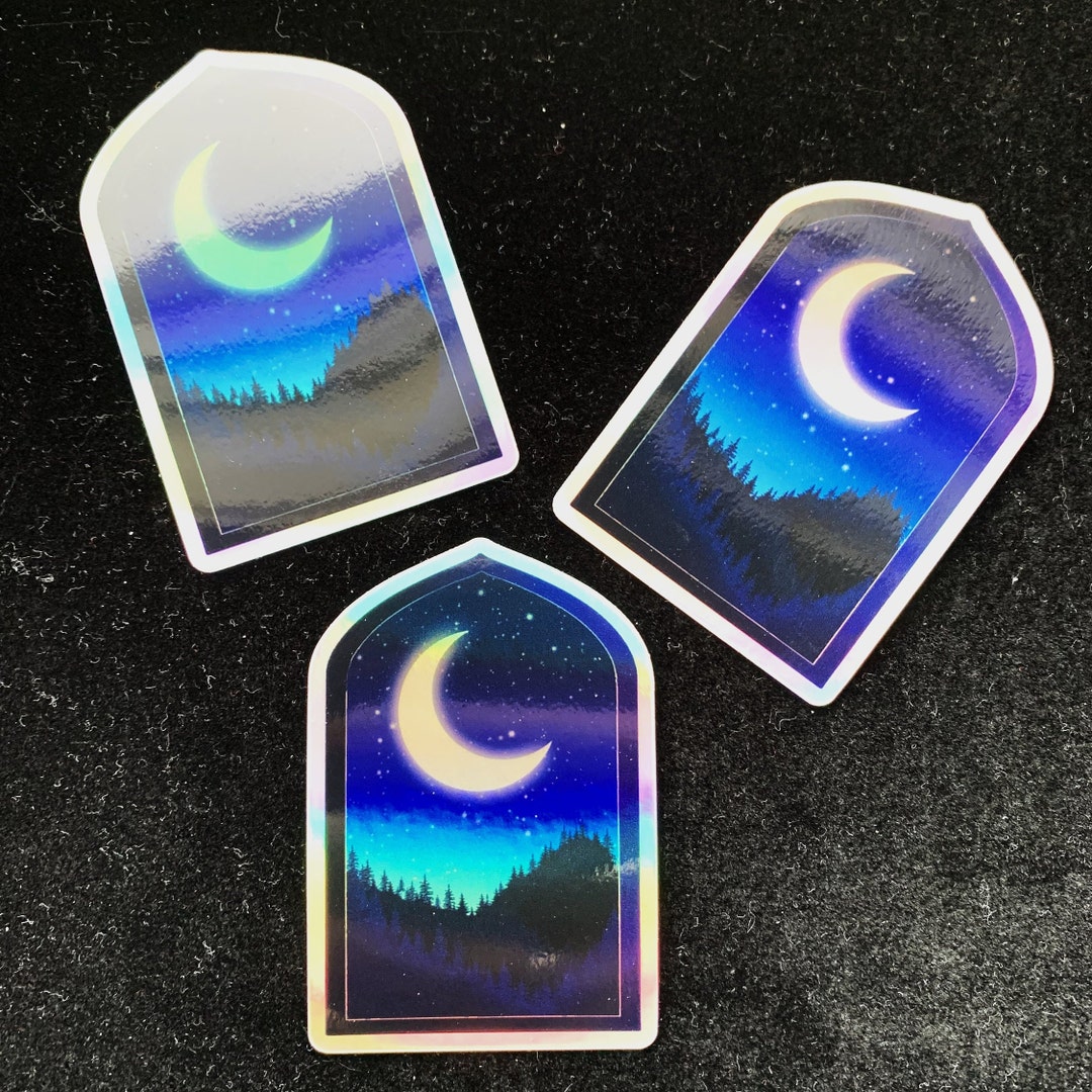 Twilight Arched Window || Holographic Sticker || Vinyl Decal Sticker - Etsy