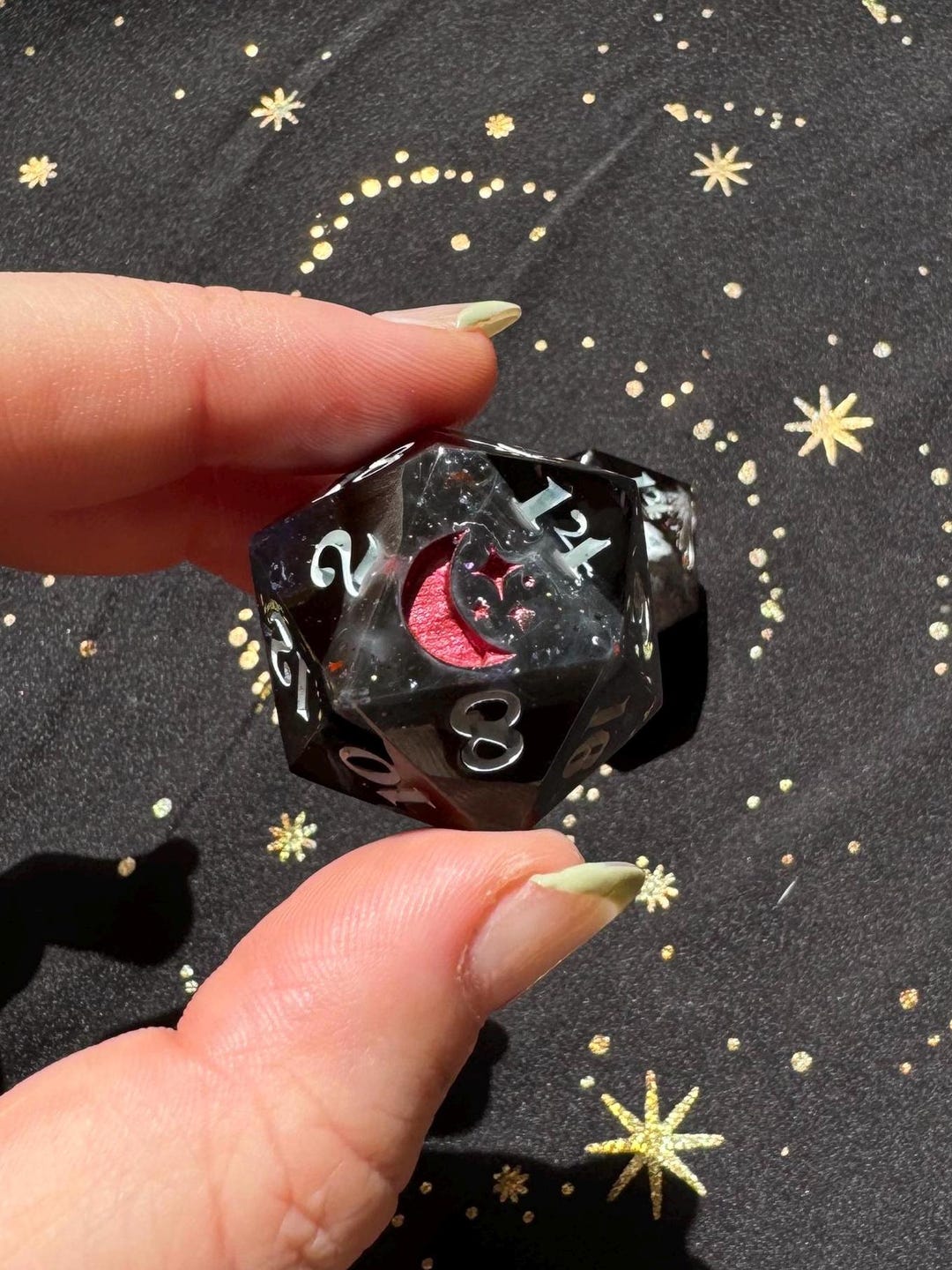 Blood Magic || Resin Dice || Single D20 Chonk || Single D20 Mini Chonk ...