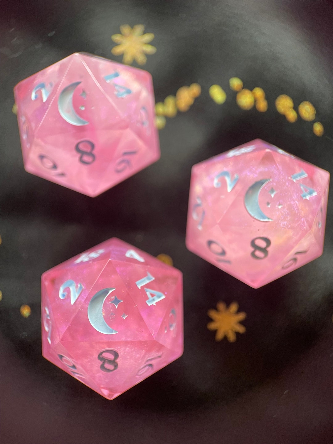 Morganite || Resin Dice || Single D20 or Star Pip D6 || Rpgdice ||dnd ...