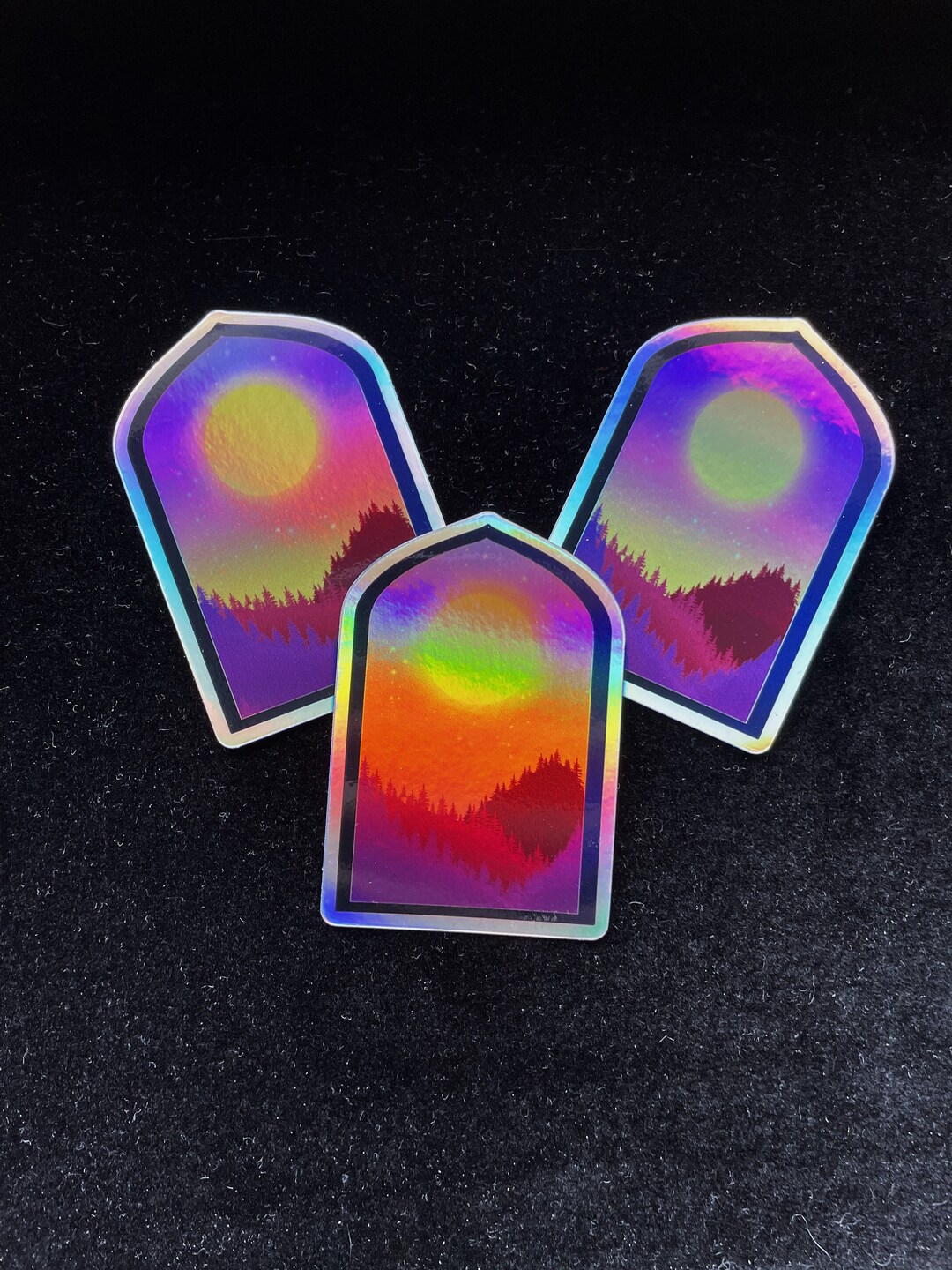 Sunshine Arched Window || Holographic Sticker || Vinyl Decal Sticker - Etsy