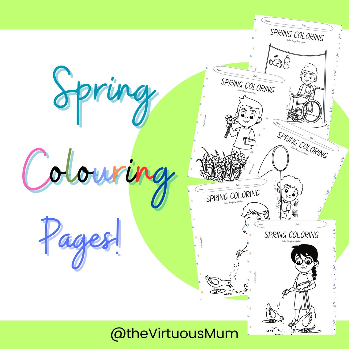 Spring Activity, Preschool Printable, Toddler Activities, Homeschool ...