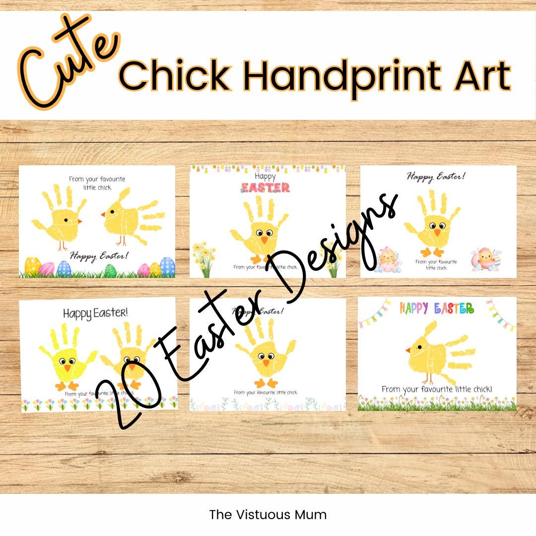 Easter Handprint and Footprint Art for Kids | Printable Easter Crafts ...