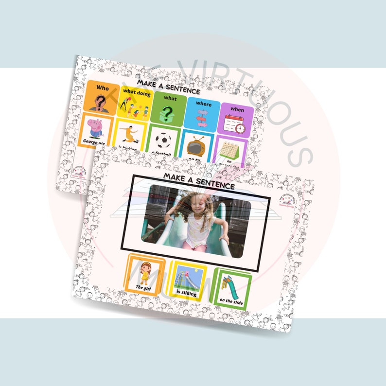 Visual Communication Cards Sentence Building Colourful Semantics Visual ...