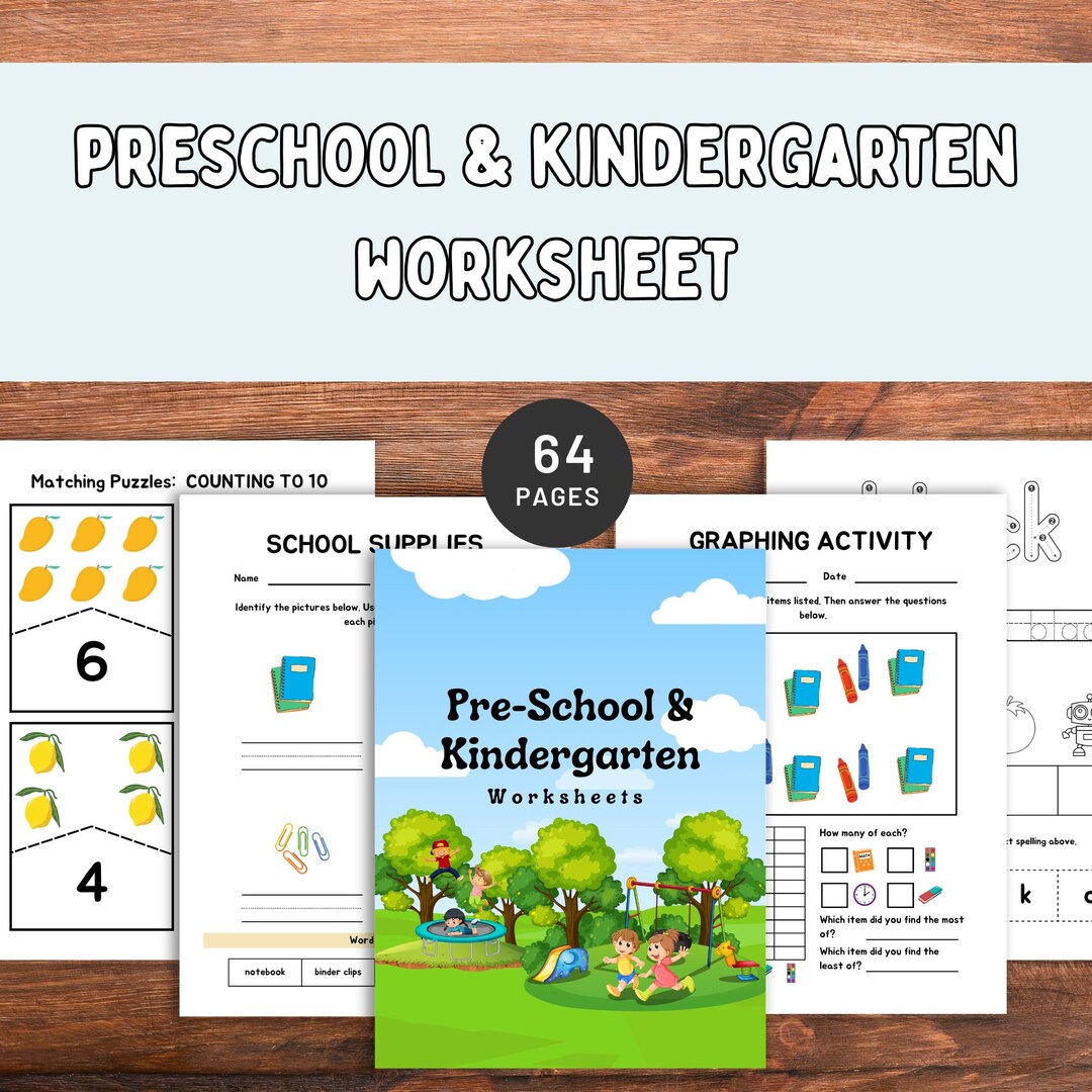 Preschool & Kindergarten Worksheets Printable, Early Learning ...
