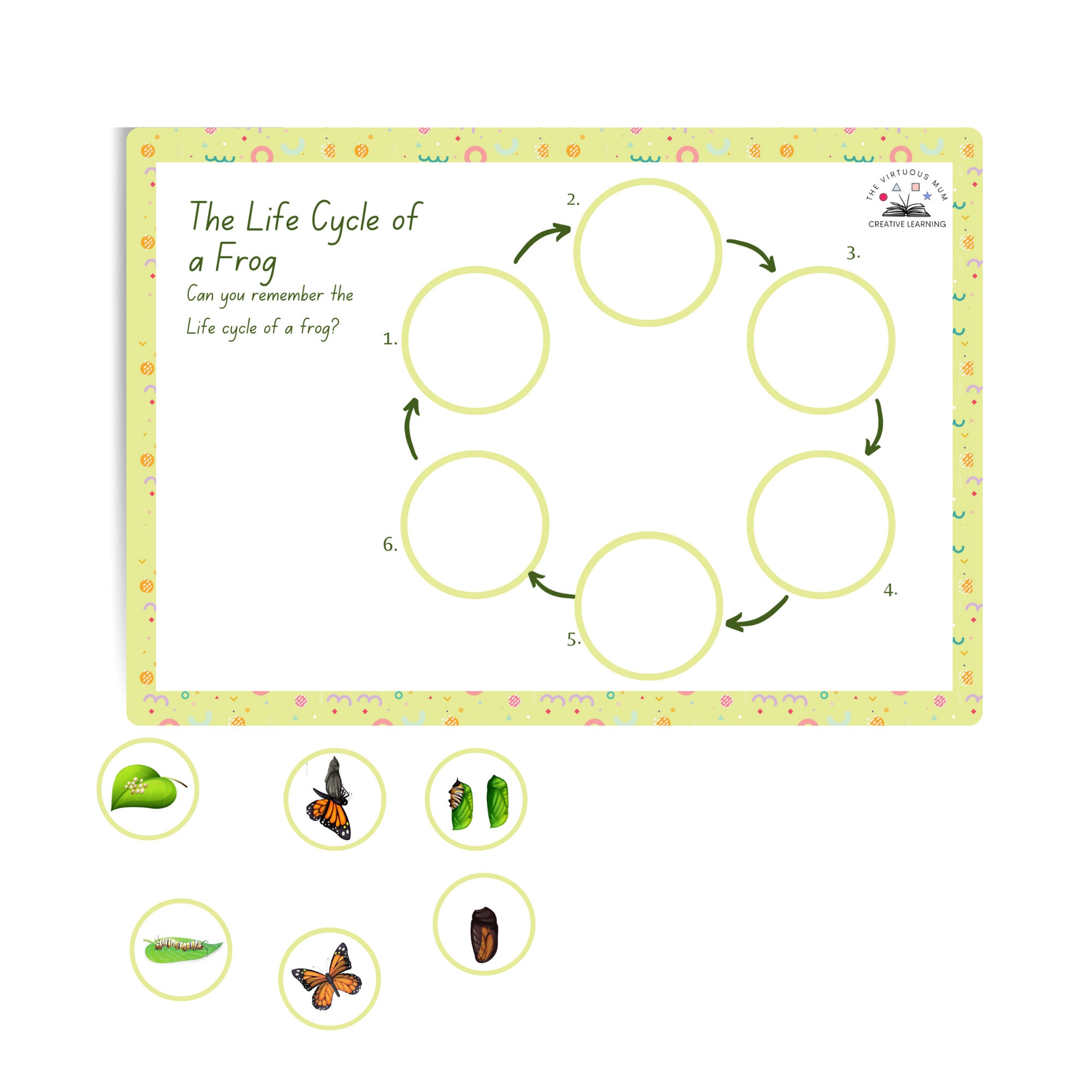The Life Cycle of a Butterfly / FROG, Homeschool Activity Binder ...
