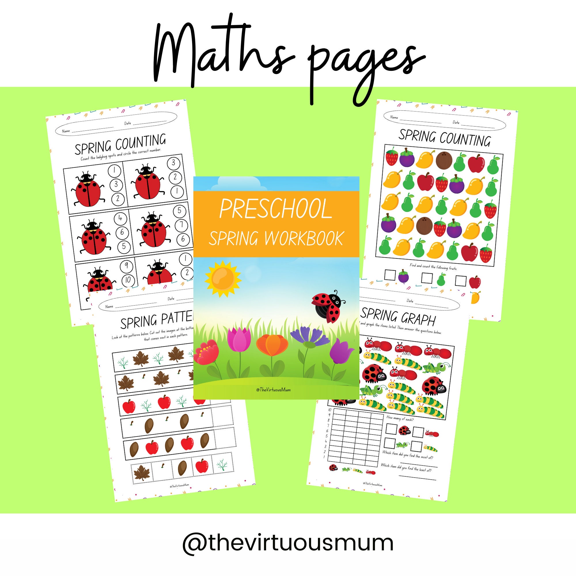 Spring Activity, Preschool Printable, Toddler Activities, Homeschool ...