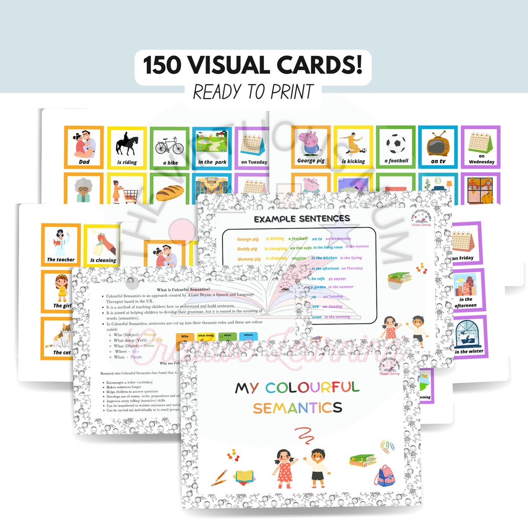 Visual Communication Cards | Sentence Building | Colourful Semantics ...