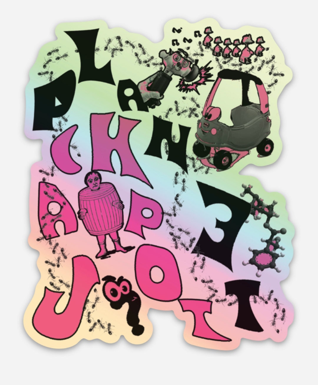 Shame Barrel Planet Jackpot Sticker - Etsy
