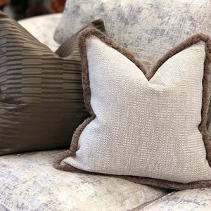 Textured Neutral Cushion Cover Textured Pillow Cover - Etsy UK