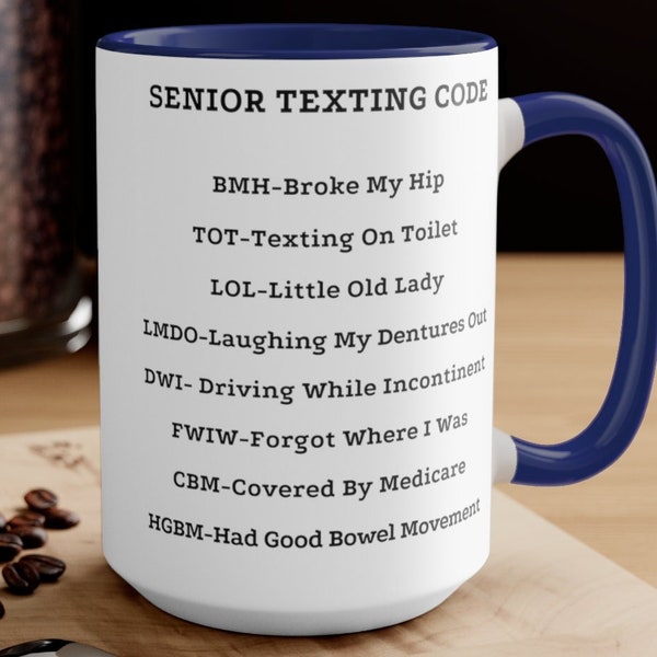 Funny Senior Mug - Etsy