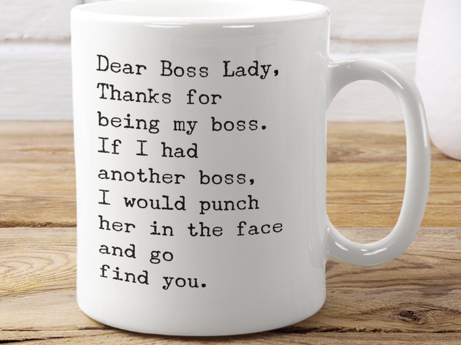 Dear Boss Lady Funny Coffee Mug 11oz or 15 Oz Ceramic Coffee - Etsy UK