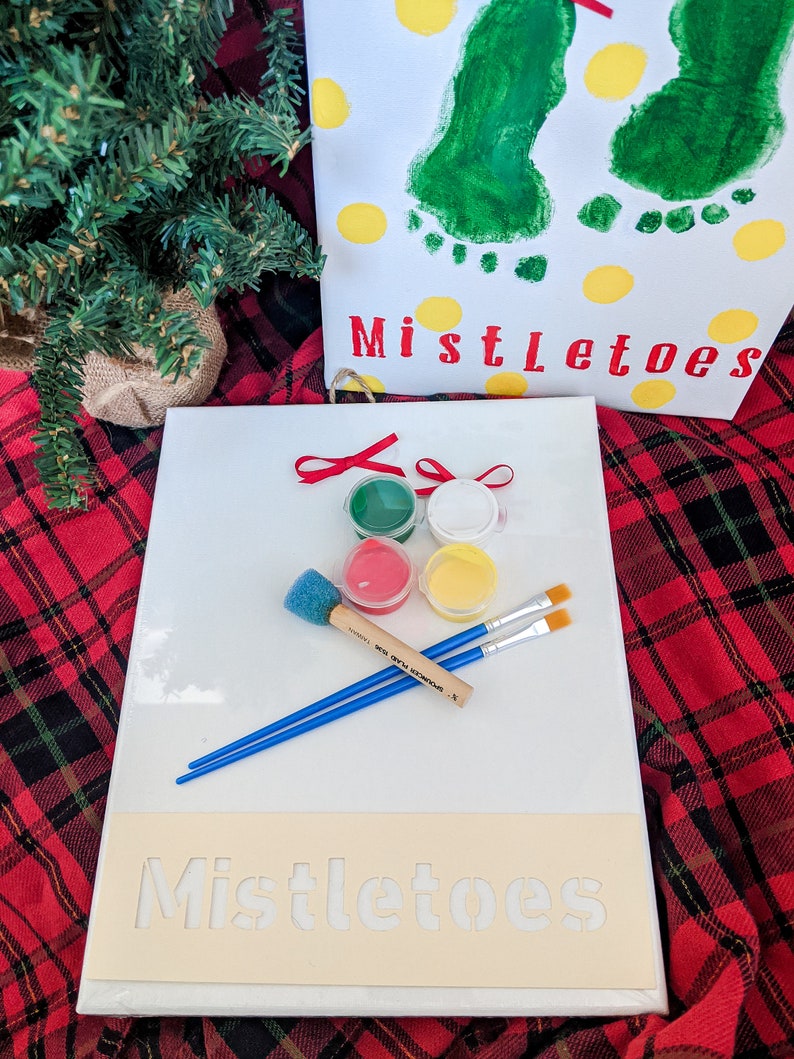 Mistletoes Footprint Complete Craft Kit | Christmas Gift | Footprint ...