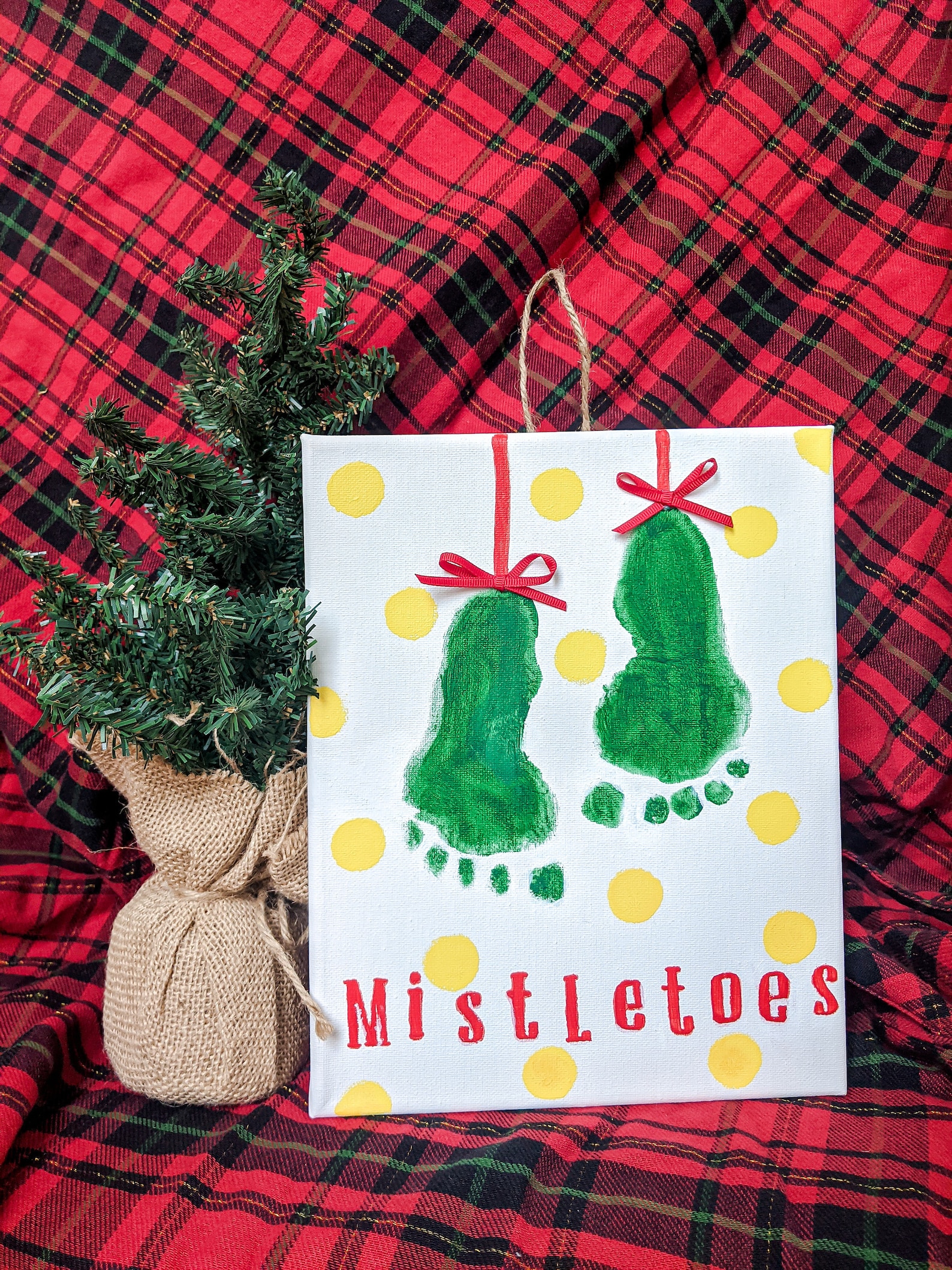 Mistletoes Footprint Complete Craft Kit | Christmas Gift | Footprint ...
