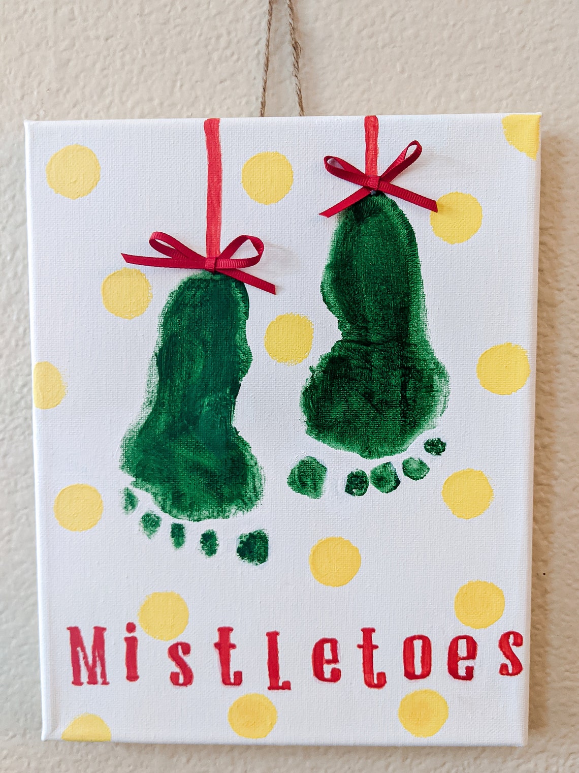 Mistletoes Footprint Complete Craft Kit | Christmas Gift | Footprint ...