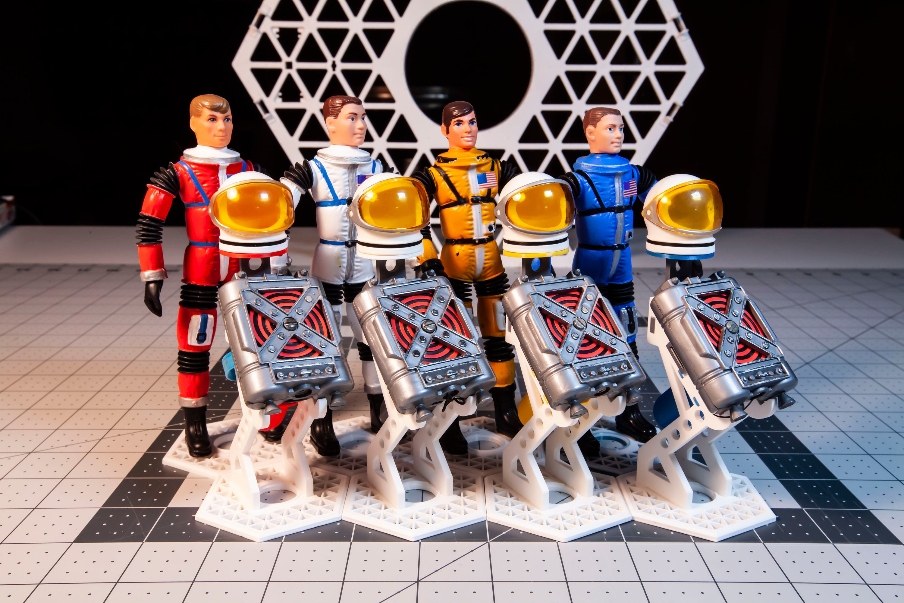 Major Matt Mason Jet Pack and Helmet Display Stand figures - Etsy UK