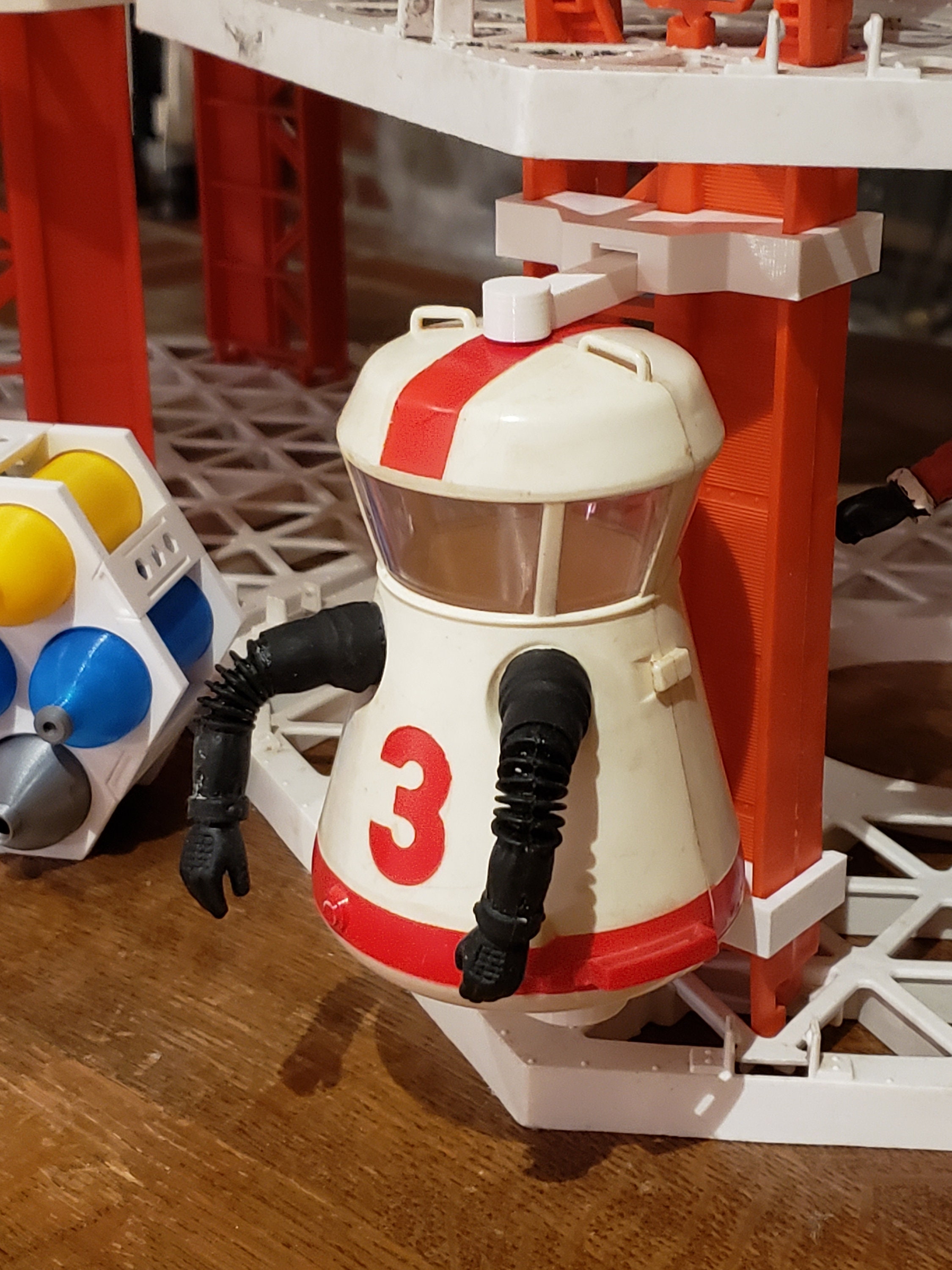 Major Matt Mason Moon Suit Rack New moon Suit and Space Station Parts ...