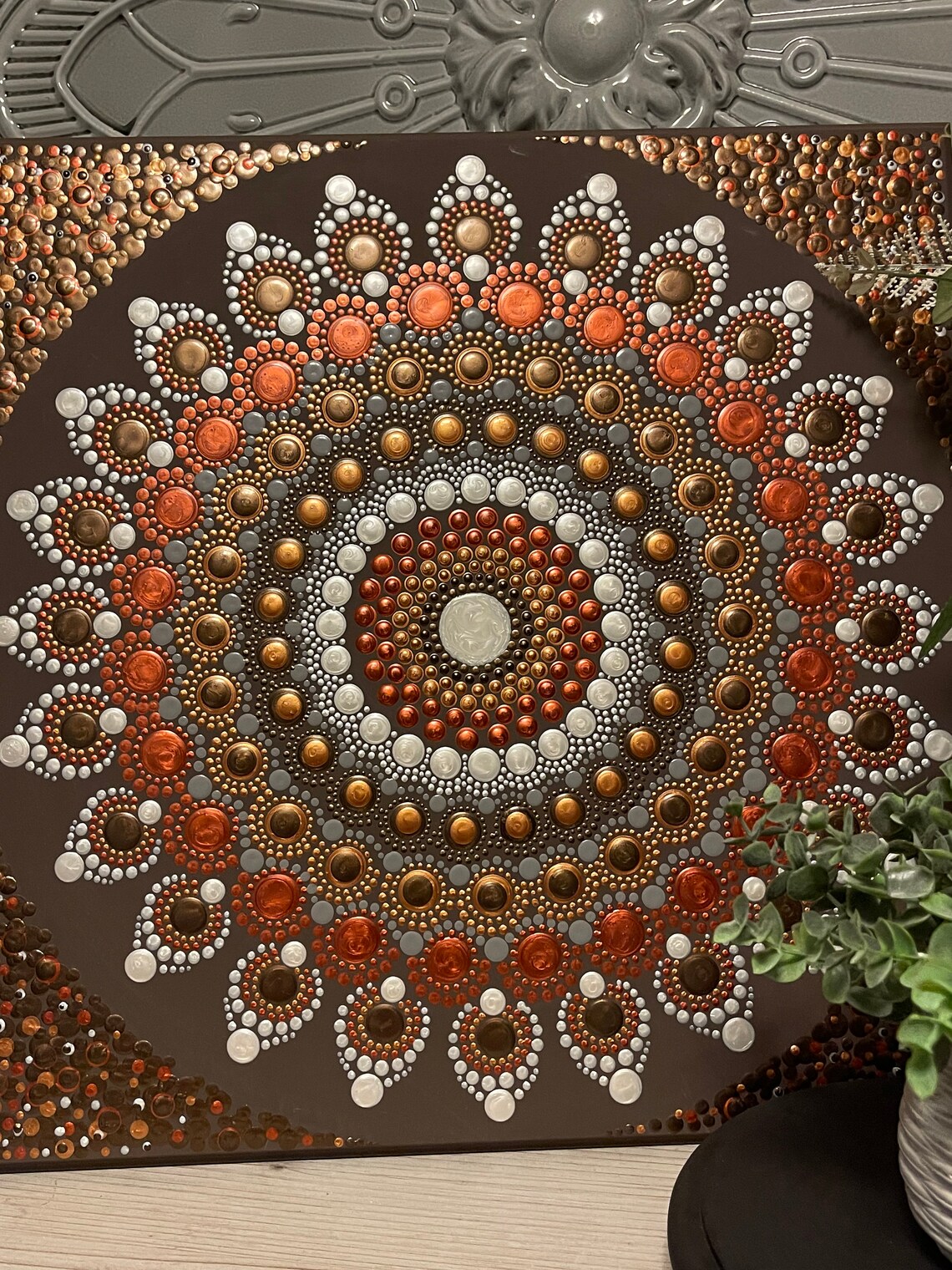 Hand Painted Mandala - Etsy
