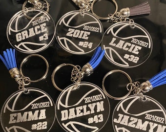 Basketball Keychain | Etsy