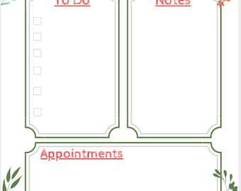 Self Care Printable Daily Planner Sheet - Etsy