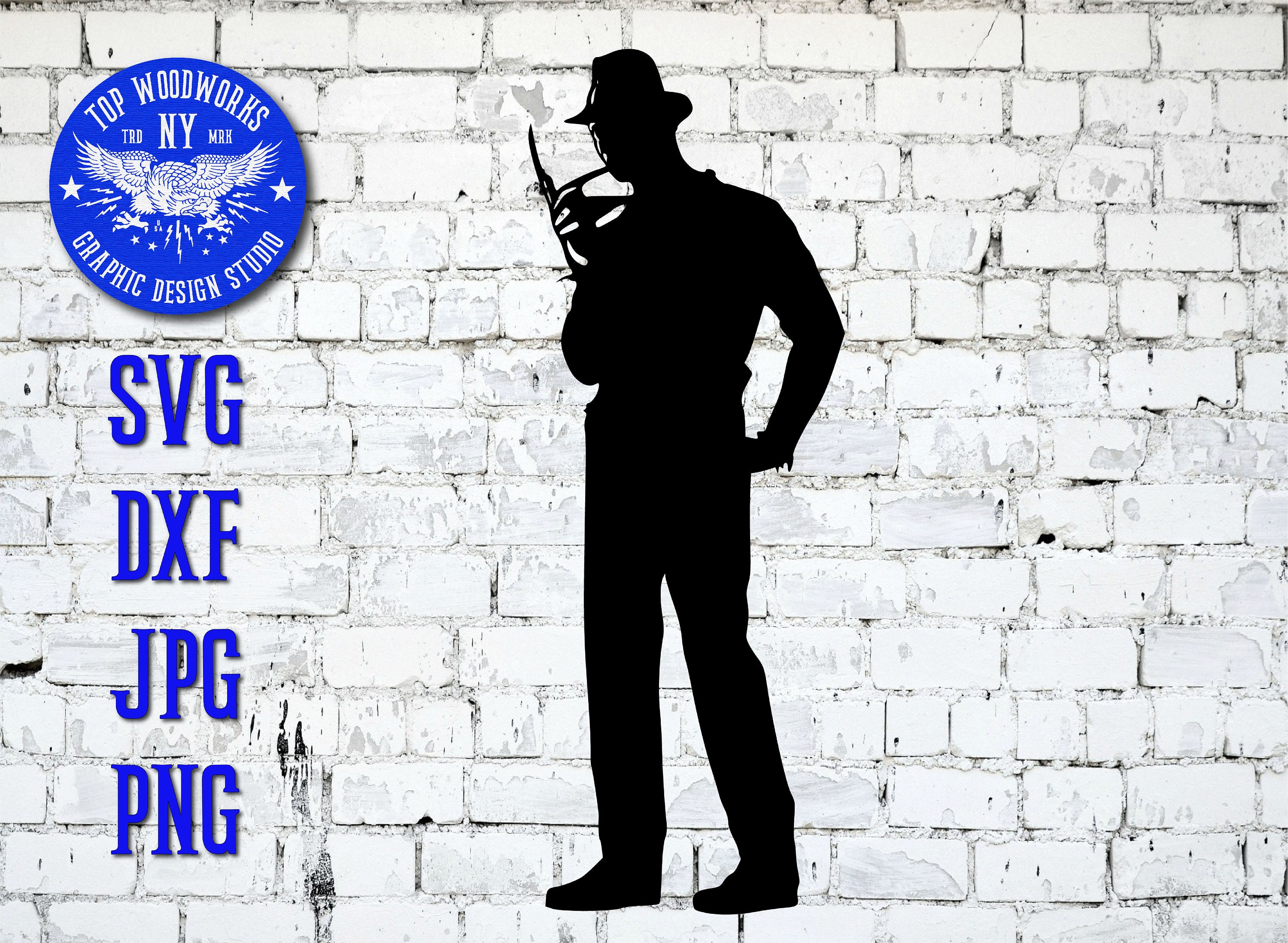 Freddy Krueger Silhouette Never Sleep Again Nightmare on Elm Street ...