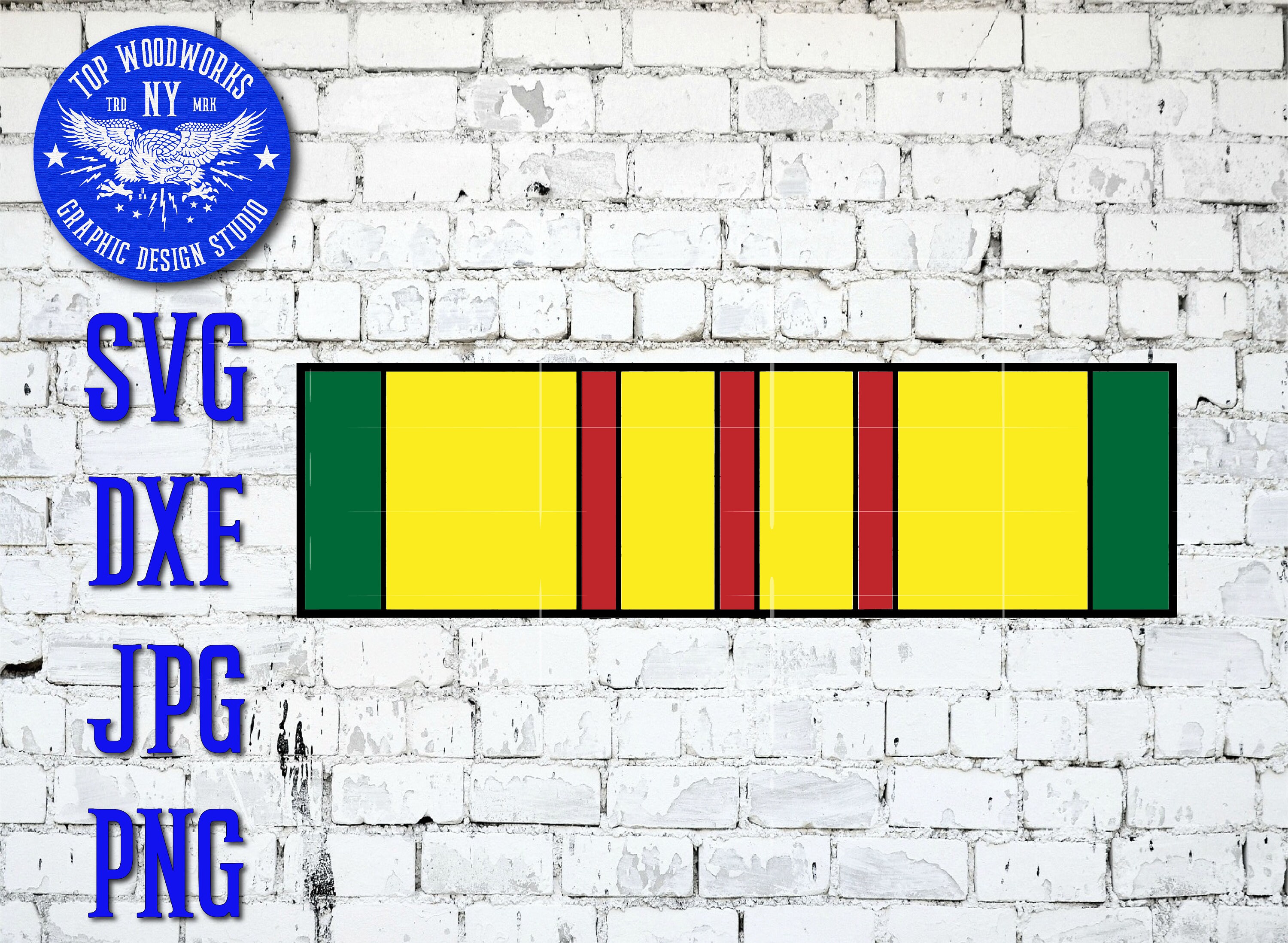 Vietnam Veteran Service Medal Ribbon US USA Flag Military | Etsy