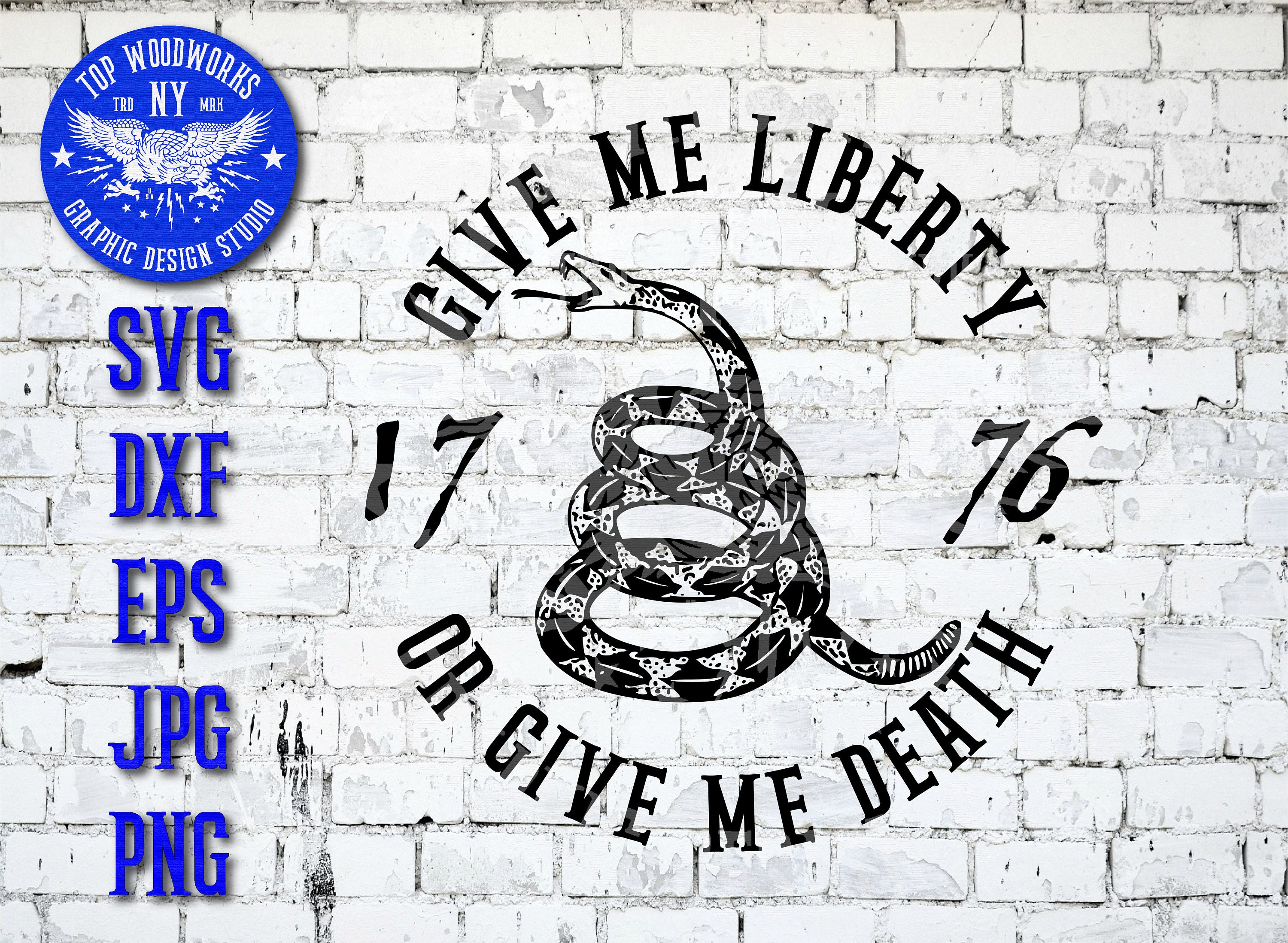 Liberty or Death Gadsen Snake Revolution Patriot 1776 USA | Etsy