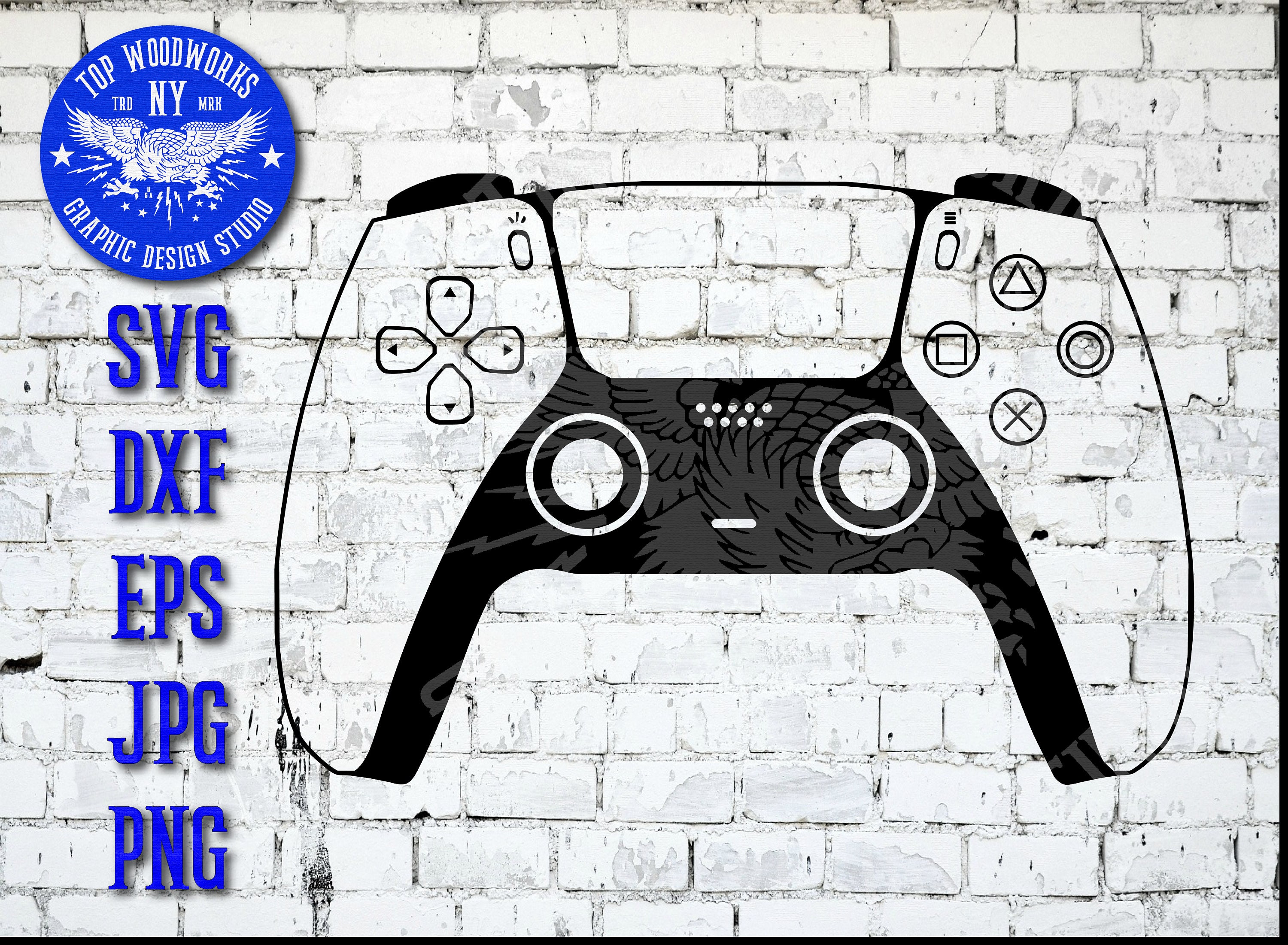 PS5 Controller PS Outline Gamer Video Game Retro Vintage 8-bit | Etsy