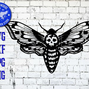 Death Head Hawk Moth SVG DXF eps png clipart vector cut cutting file ...