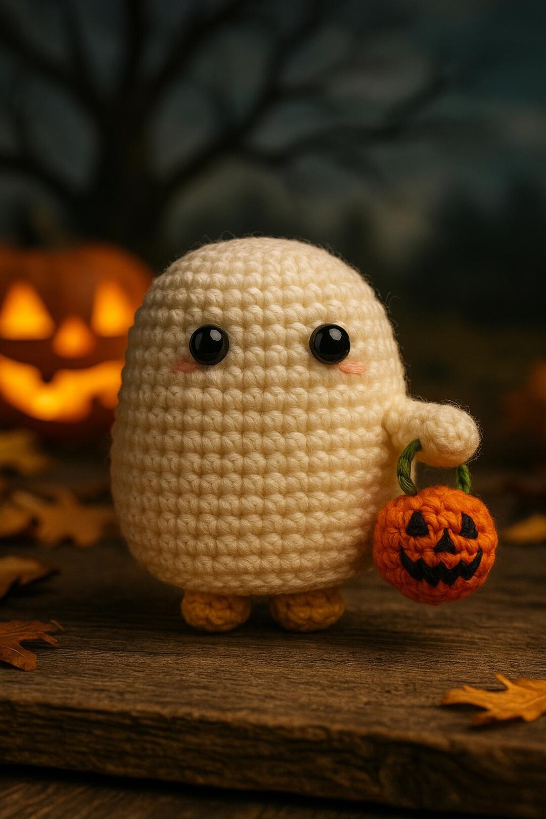 Halloween Ghost Amigurumi Crochet Pattern - Easy PDF Tutorial for ...