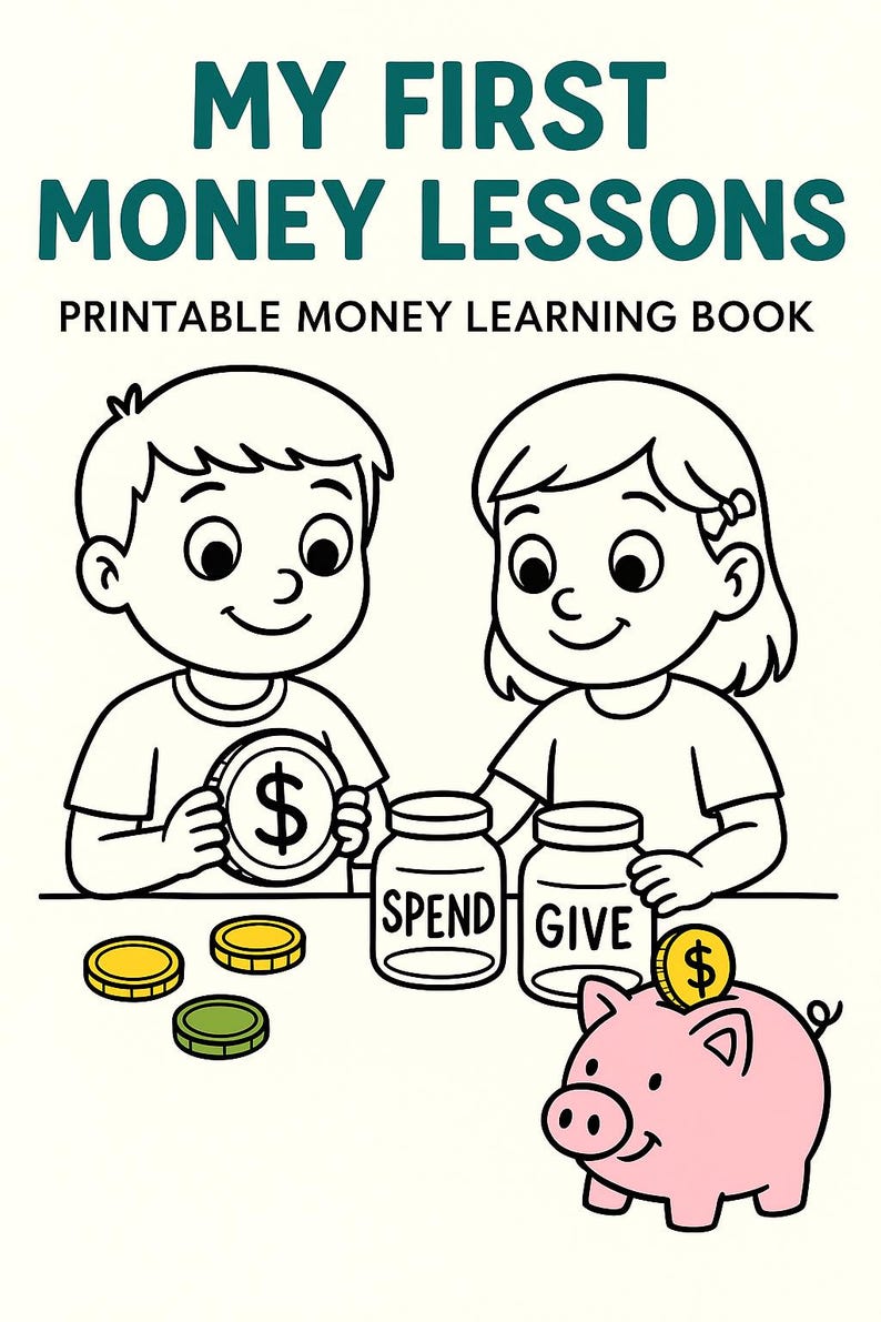 Money Coloring Pages for Kids: Financial Literacy Activities (PDF ...