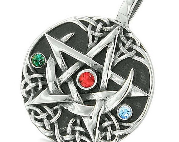 5 Pieces Pentacle Pendant or Pentagram Charm celtic Knot Charms Star ...