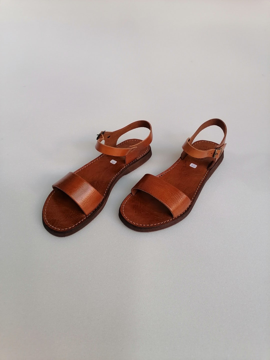 Moroccan Leather Sandals, Women's Leather Sandals, Handmade Summer ...