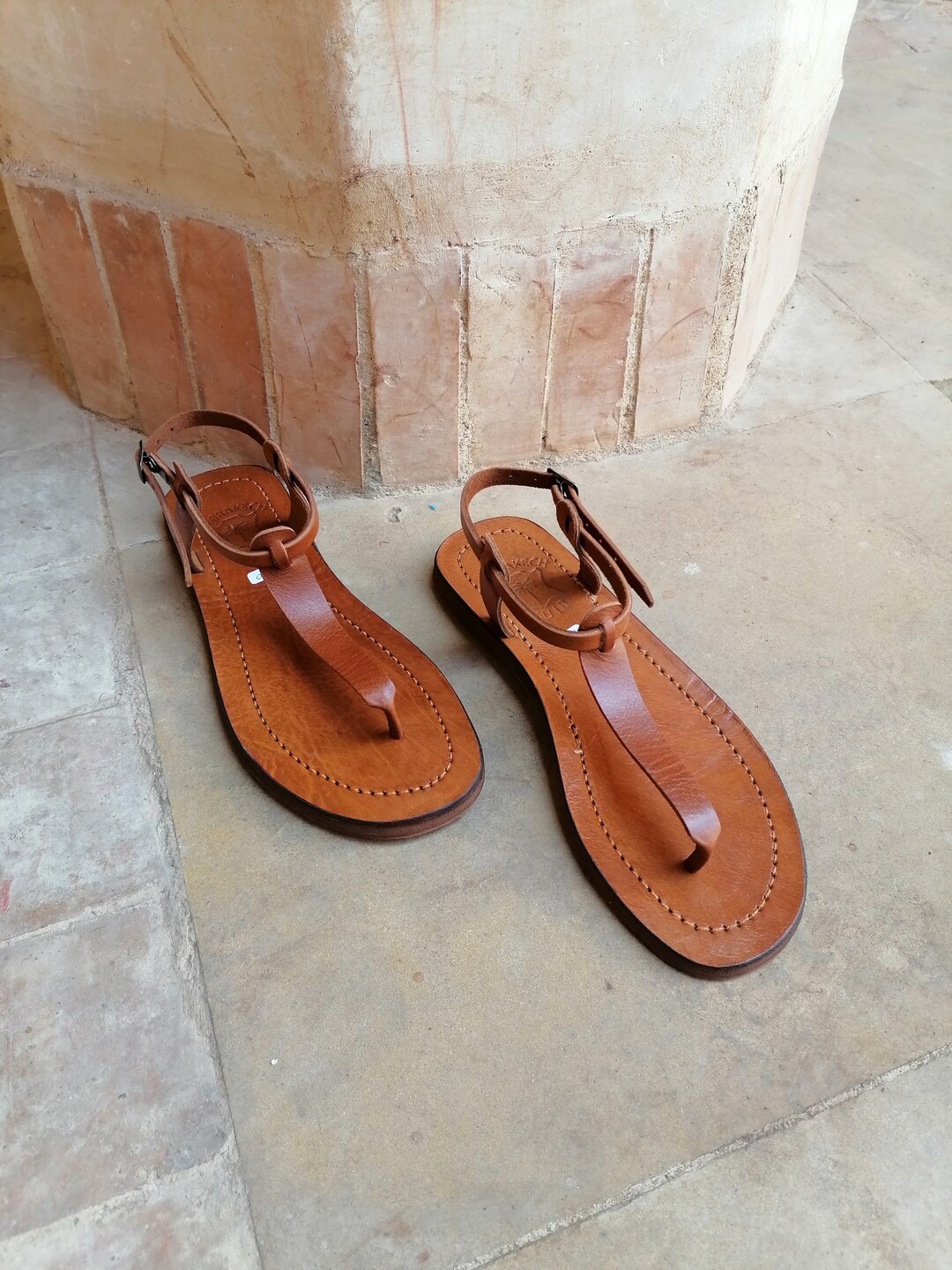 Moroccan Leather Sandals, Women's Leather Sandals, Handmade Summer ...