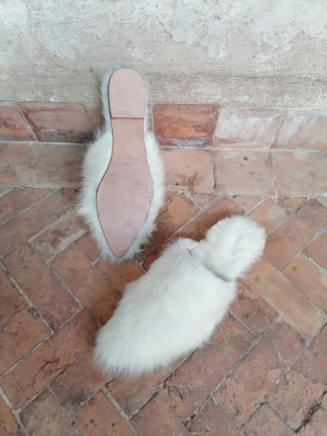 Moroccan Leather Slippers for Women / Goat Hair Slippers / Goatskin ...