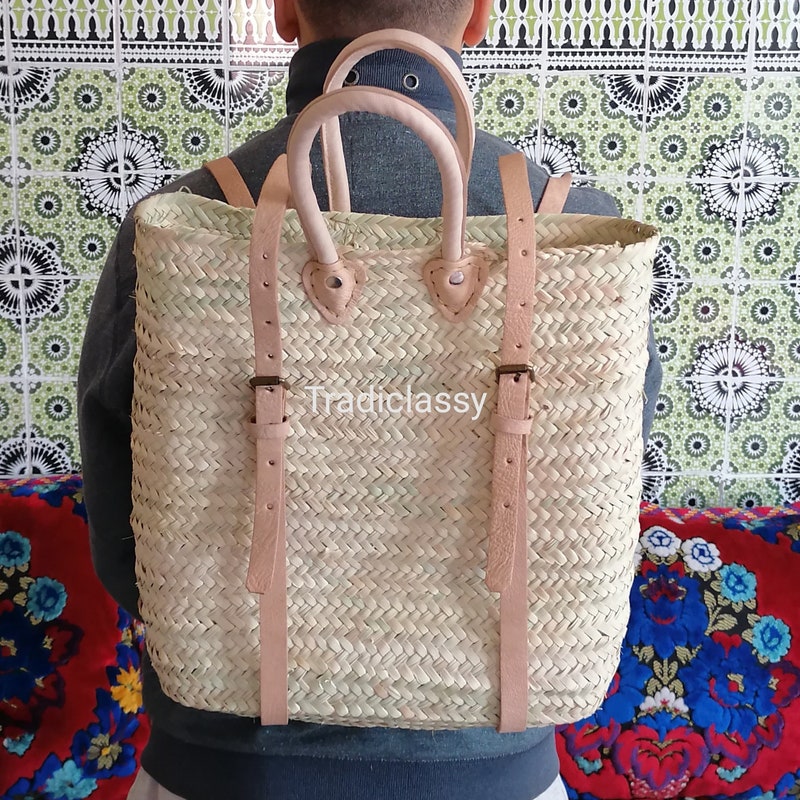Straw Basket Backpack - Etsy