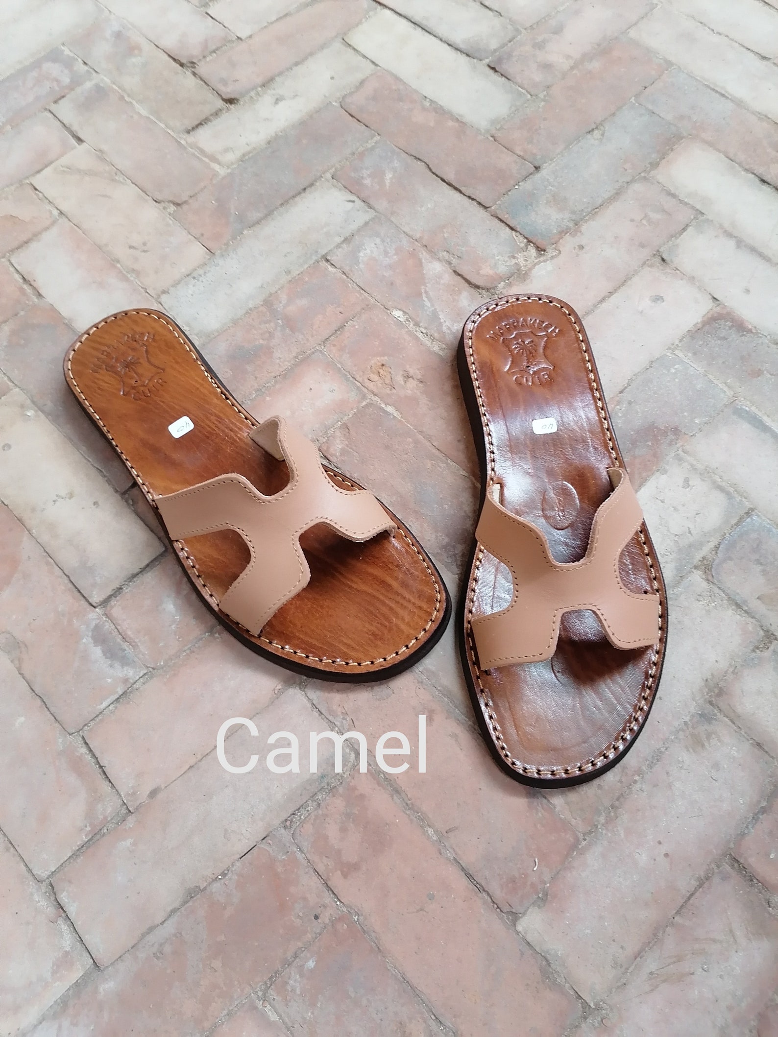 Moroccan Leather Sandalswomen's Leather Sandalshandmade - Etsy