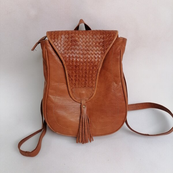 Leather Backpack - Etsy