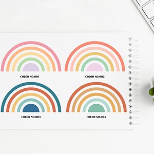 Boho Rainbow Wall Decal: Peel & Stick Vinyl, Kids Room Decor - Etsy