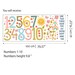 Nursery Rainbow Numbers Wall Sticker , Playroom Wall Decal, Kids ...