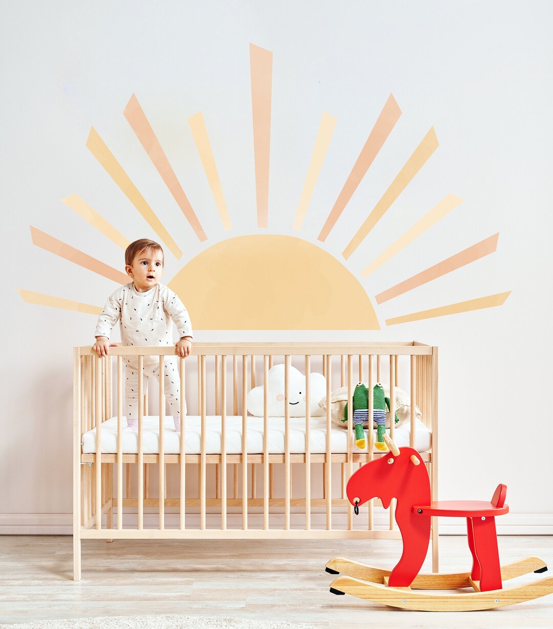 Boho Wall Decal Boho Kids Sun Wall Decal Boho Headboard - Etsy