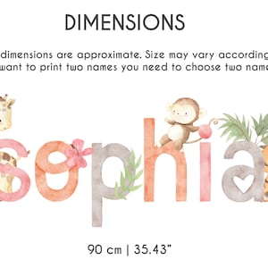 Custom Name Decal for Nursery, Baby Boy Girl Name Sticker, Kids Name ...